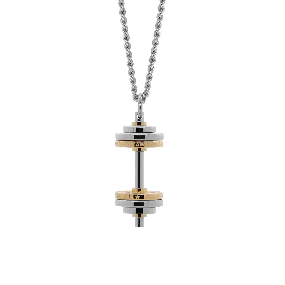 RAWNESS Necklace Barbell Pendant - Fitness Inspired Genderless Design