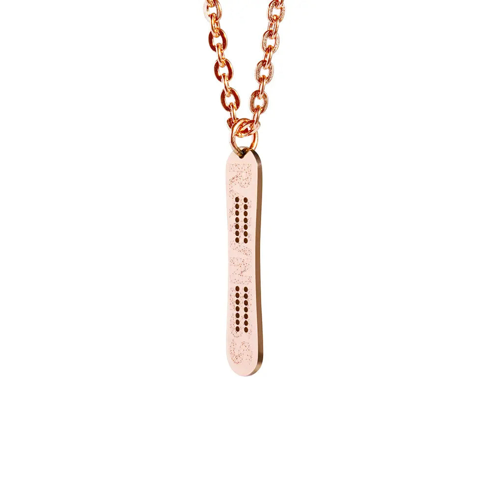 RAWNESS Necklace Snowboard Shaped Pendant Winter Sports - RAWNESS